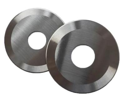 China Round Cutter Blade Slitting Cutter Round Carbide Roll Cutting Circular Knives for Disc Blade Round Rotary Blade for sale