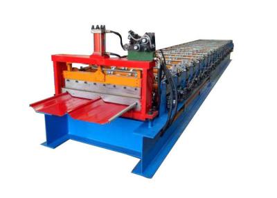 China Cr12 Cutter Standing Seam Roll Forming Machine Dimension 8600 * 1300 * 1450mm for sale