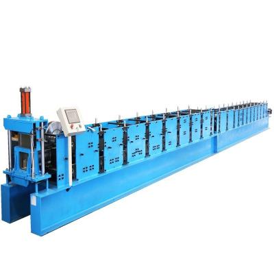China Colored Steel Rain Gutter Roll Forming Machine PPGI GI Coil Thickness 0.3-0.8mm for sale