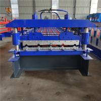 China Roof Tile Trapezoidal Sheet Roll Forming Machine Sidewall 16mm Under Frame 300 H-Beam for sale
