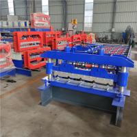 China Roof Tile Trapezoidal Sheet Roll Forming Machine Sidewall 16mm Under Frame 300 H-Beam for sale