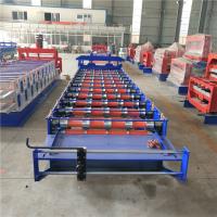China Roof Tile Trapezoidal Sheet Roll Forming Machine Sidewall 16mm Under Frame 300 H-Beam for sale