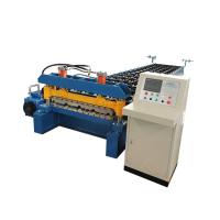China PPGI Corrugated Sheet Roll Forming Machine , Metal Roof Roll Forming Machine Non Scratch for sale