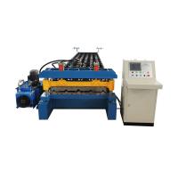 China PPGI Corrugated Sheet Roll Forming Machine , Metal Roof Roll Forming Machine Non Scratch for sale
