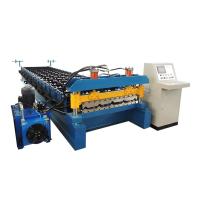 China PPGI Corrugated Sheet Roll Forming Machine , Metal Roof Roll Forming Machine Non Scratch for sale