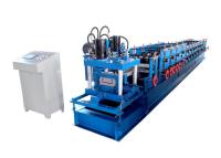 China Blue Color Purlin Roll Forming Machine Yield Strength 235Mpa With 14 Steps Rollers for sale