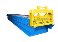 China Steel PPGI Standing Seam Roll Forming Machine , Standing Seam Metal Roof Machine High Strength for sale