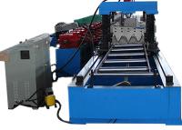 China Two Waves Crash Barrier Roll Forming Machine Blue Color With Hydraulic Decoiler for sale