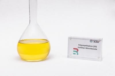 China Polyoxyethylene (20) Sorbitan Monolaurate C58H114O26  yellow viscous liquid for sale
