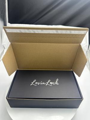China Customizable Corrugated Paper Box packaging set includes protective kraft mailer and stylish matte black gift box for display for sale