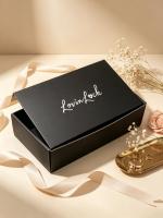 China Customizable Corrugated Paper Box packaging set includes protective kraft mailer and stylish matte black gift box for display for sale