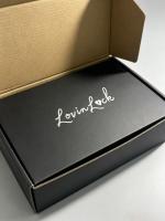 China Customizable Corrugated Paper Box packaging set includes protective kraft mailer and stylish matte black gift box for display for sale
