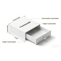 China Jewelry Paper Box customizable with logos hot stamping embossing and silver stamping made from thick rigid greyboard and art paper for sale