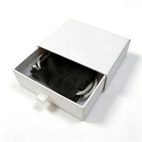 China Elegant Jewelry Paper Box with Drawer Style Design Soft Velvet Lining and Layered Storage Compartments for Necklaces Rings and Earrings for sale