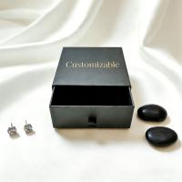 China Elegant Jewelry Paper Box with Drawer Style Storage Velvet Lining and Divided Compartments for Rings Earrings Necklaces for sale