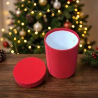 China Reusable Cylindrical Paper Box with shock protection texture and customizable diameter height and fabric color options for sale