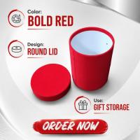 China Reusable Cylindrical Paper Box with shock protection texture and customizable diameter height and fabric color options for sale