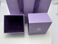 China Jewelry Paper Box featuring coated art paper grey board and soft velvet lining with drawer style design for jewelry storage and gifting for sale