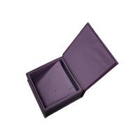 China Jewelry Paper Box made of matte laminated hardboard with custom foil stamping color printing embossing and flannel sponge lining for sale
