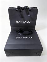 China Recycled Gift Bags Matte Black Paper Bags with Satin Ribbon Bow for Fashion Cosmetics Jewelry and Luxury Gift Packaging Needs for sale
