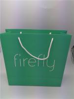 China Luxury Recycled Gift Bags with bamboo leaf embossed art paper and matte finishing designed for display and festive gift packaging for sale