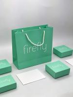 China Luxury Recycled Gift Bags with bamboo leaf embossed art paper and matte finishing designed for display and festive gift packaging for sale