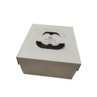 China Thick white card paper Package Paper Box with matte lamination die cutting creasing UV printing hot stamping dust proof oil resistant for sale