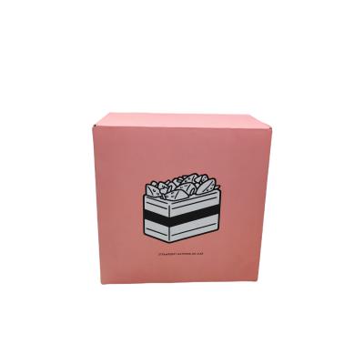 China Custom size Package Paper Box with thick white card paper matte lamination neat cut dust proof oil resistant suitable for birthday cake packaging for sale