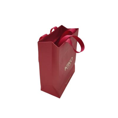 China Durable Package Paper Box with full color printing hot stamping lamination and optional ribbon handles designed for gift packing retail and packaging for sale