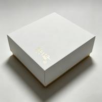 China Elegant minimalist Japanese style Chocolate Packing Boxes featuring matte lamination and light gold inner trim perfect for baked snacks for sale