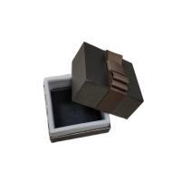 China Custom Jewelry Paper Box with magnetic closure made from grey board wrapped in specialty paper perfect for jewelry packaging and presentation for sale