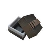 China Rigid grey board Jewelry Paper Box wrapped with specialty art paper customizable dimensions for packaging of rings necklaces and earrings for sale