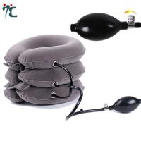 China Fully Flannel Portable Inflatable Cervical Neck Traction Collar Device for sale