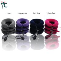 China Fully Flannel Portable Inflatable Cervical Neck Traction Collar Device for sale