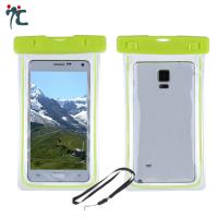 China pvc mobile cell phone waterproof plastic polyester sports bag for phone for sale