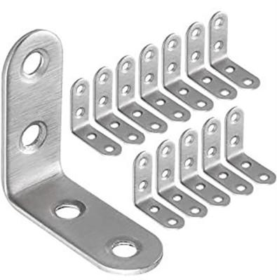 China Stainless Iron L Corner Bracket Galvanized Steel Sheet Metal Bracket 90 Degree Corner Bracket for sale