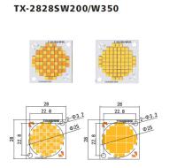 China 200W Tunable White COB LED Module - Hard Light for Photography CRI95 for sale