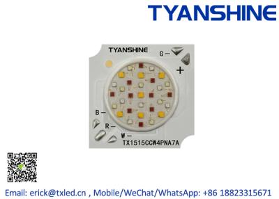China Smart Lighting 400mA RGBW LED 40W COB LED LES11mm 21V LED COB RGBW for sale
