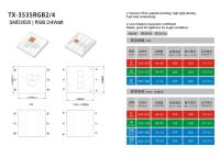 China Ceramic SMD3535 LEDs RGB 1W 3W 4W 9W 3-in-1 SMD LED Components for sale