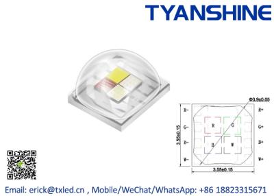 China Ceramic SMD3535 LED 8Watt RGBW LM-80 LEDs 4in1 multi-color RGBL LED Chip for sale