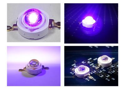 China High Power UV LED Diode 1W 3W 380nm - 400nm for Medical / Printing / Curing for sale