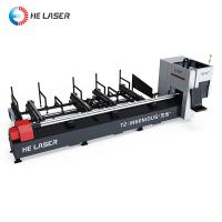 China 500W-6000W Automatic Fiber Laser Cutting Machine Tube With Automatic Pneumatic Chuck for sale