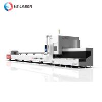 China SS Tube Cutting Machine Square / Circle Pipe Fiber Laser Cutting Machine for sale