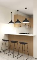 China Middle Ancient Style Open Kitchen Classicism Retro Style Kitchen Cabinet For Apartment for sale