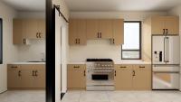 China Middle Ancient Style Open Kitchen Classicism Retro Style Kitchen Cabinet For Apartment for sale