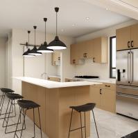 China Middle Ancient Style Open Kitchen Classicism Retro Style Kitchen Cabinet For Apartment for sale
