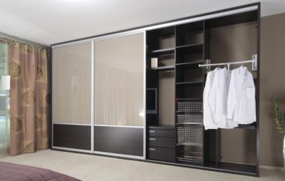China Functional  Sliding Door Wardrobe Dressing Room Fitted Wardrobe Doors for sale