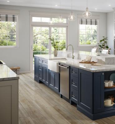 China Commercial Kitchen Cabinets Lacquer Finish Home MDF Shaker Style Kitchen Cabinet for sale