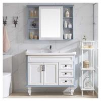 China Custom Shaker Style Bathroom Vanity with Mirror Hot Selling Bathroom Vanity Floor Standing for sale