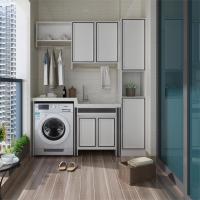 China YALIG High End Customized Waterproof Modern Design Laundry Sink Cabinet for Apartment for sale